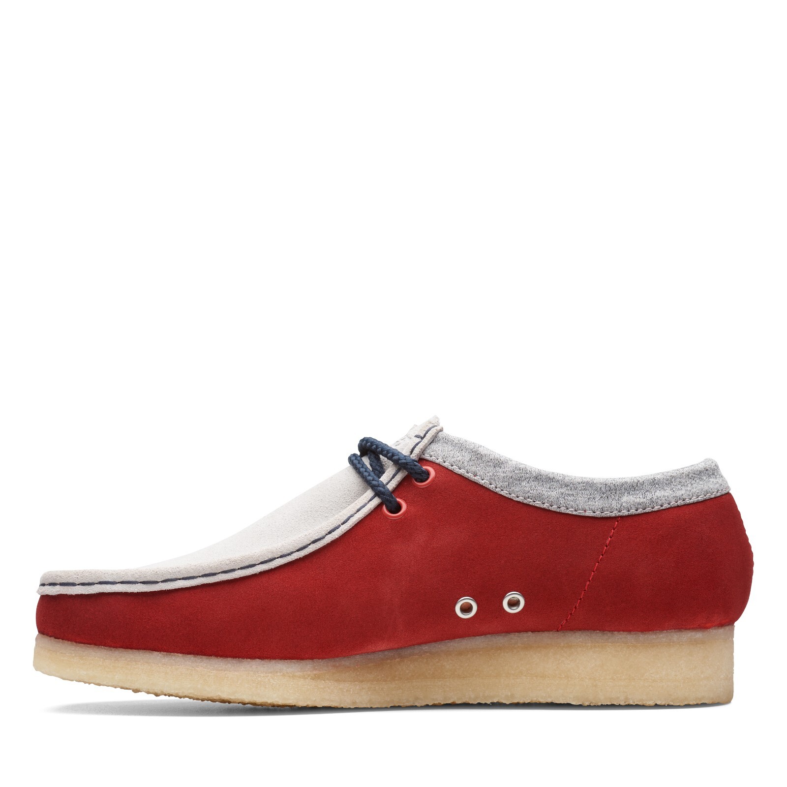NEW CLARKS ORIGINAL WALLABEE VCY LOW LIMITED EDITION VARSITY RED OFF ...