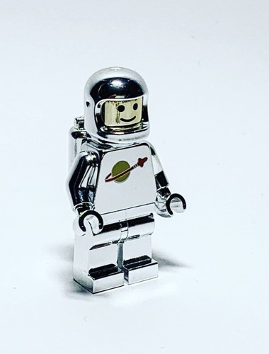 Lego Chrome Silver Plated Astronaut Classic Space Mini Figure RARE New ...