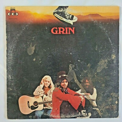 GRIN - NILS LOFGREN - 1971 LP ALBUM POP ROCK - SPINDIZZY RECORDS Z ...