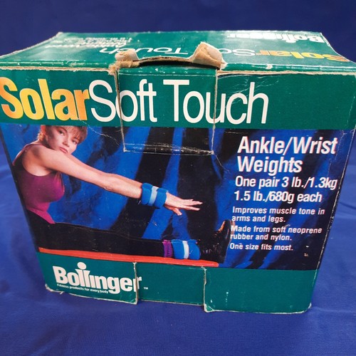 Bollinger Solar Soft Touch Ankle Wrist Weights 3lbs. 1.5 lbs each One ...