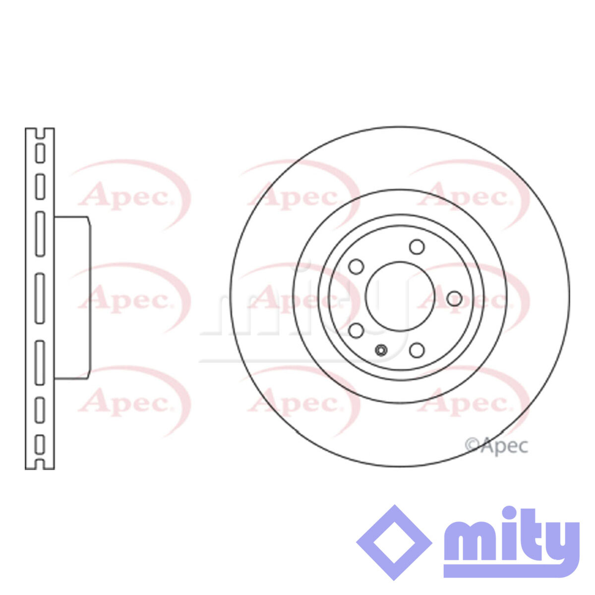 Fits Audi A5 A4 Q5 3.0 TDi 3.1 4.2 Brake Disc Front Mity 8K0615301M | eBay