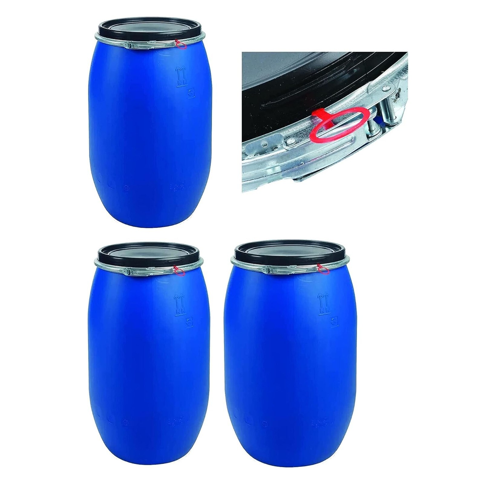 150 Litre Food Grade Keg Drum Blue Open Top Shipping Keg Barrel With ...