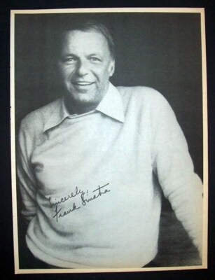 Frank Sinatra Like A Sad Song Era 1976 Short Print Poster Type Pin Up Ad, Advert | eBay