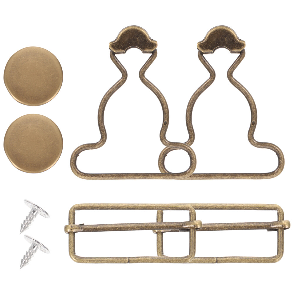 Adjustable Tri Glide Slide Buckle Overall Hardware 6 Sets Metal Overall ...