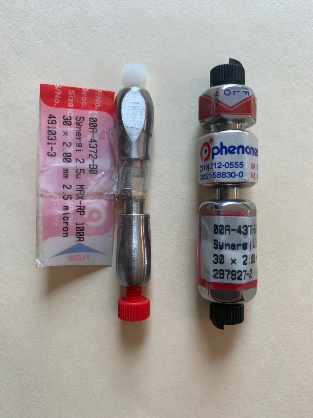 Lot of 2 Variety Phenomenex Synergi HPLC columns, 30x2.0 mm, Used | eBay