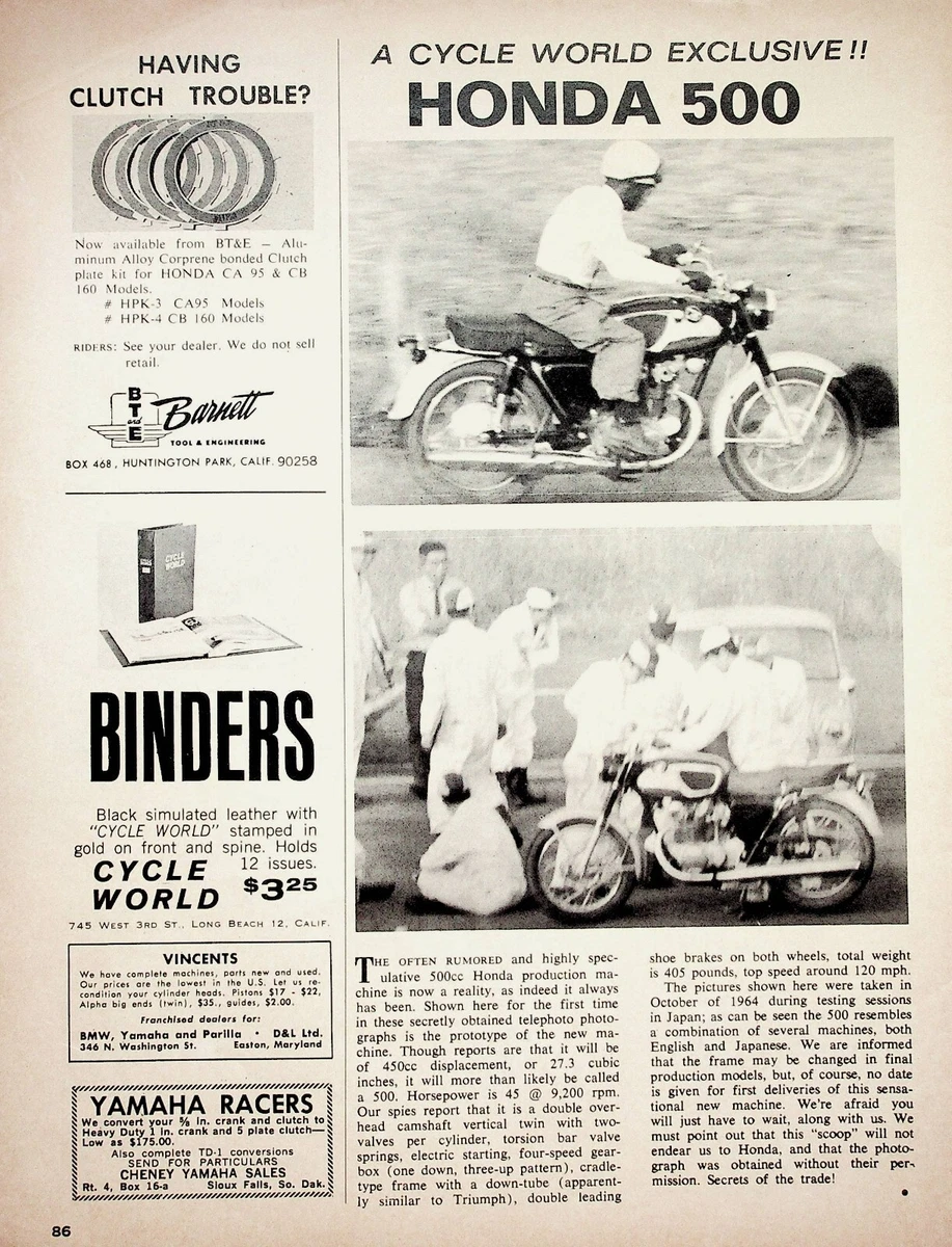Vintage Honda Motorcycle Ads