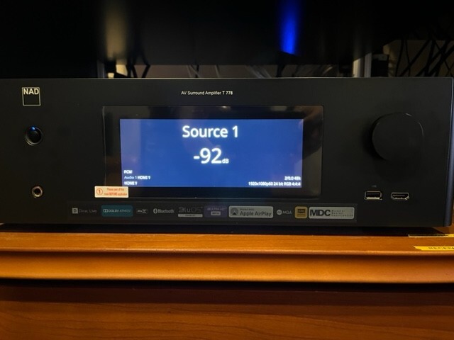 NAD T 778 A/V Surround Sound Receiver - Black for sale online | eBay