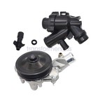 Water Pump w/ Bolts Gaskets Connector + Thermostat For Jaguar Land ...