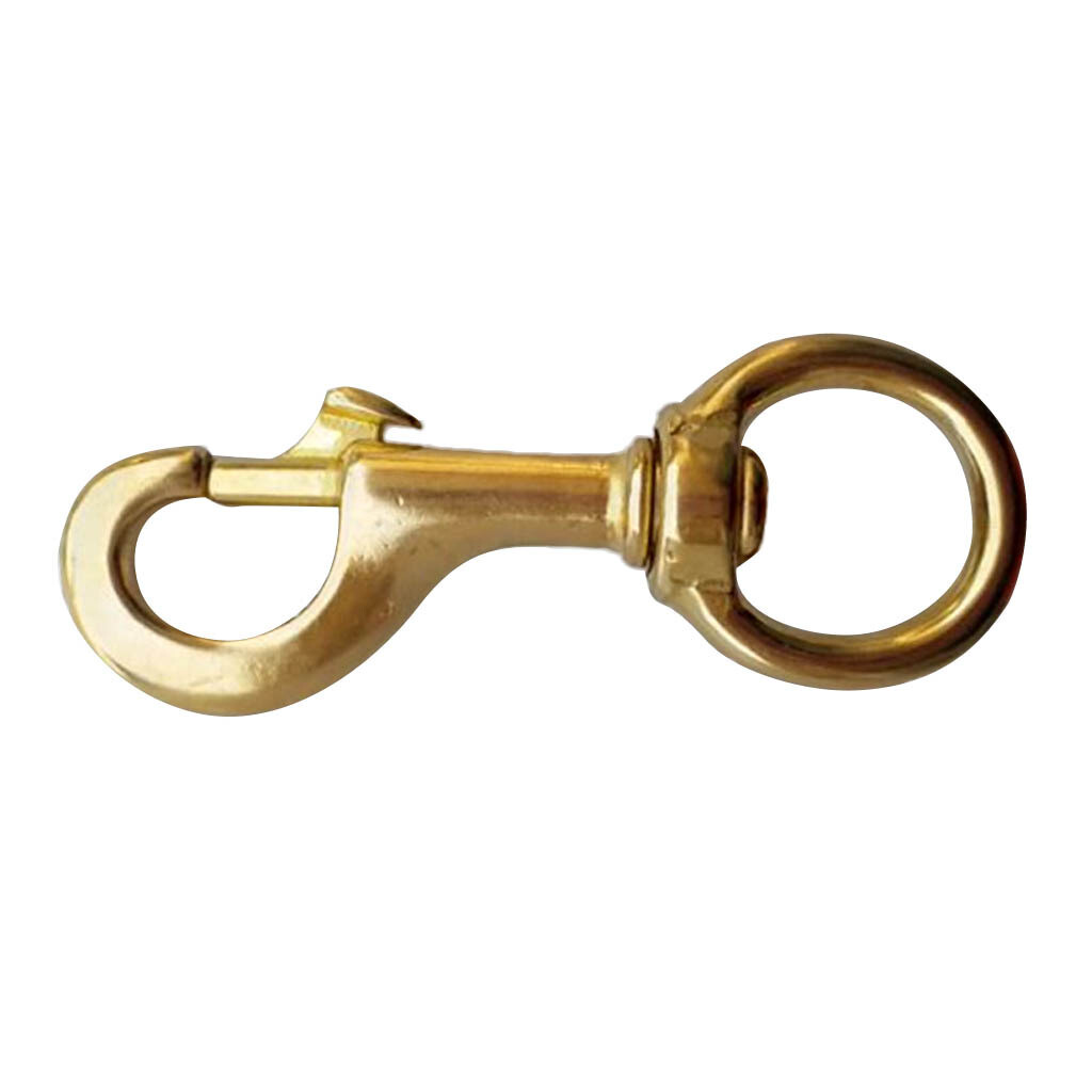 Multi Purpose Durable Brass Swivel Eye Bolt Snap Hook Spring Clip for ...