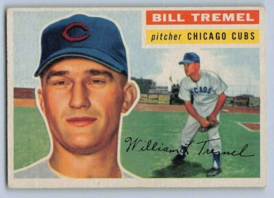 1956 BILL TREMEL - Topps Baseball Card # 96 - CHICAGO CUBS | eBay