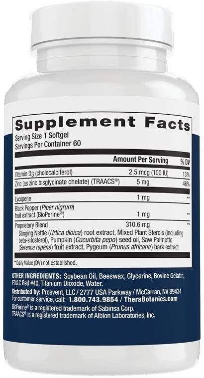 Prosvent Prostate Supplement for Men with Clinically Effective Beta ...