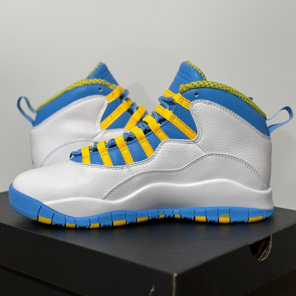 Nike Air Jordan 10 White and blue HJ6779-112 Men's Comfortable and ...