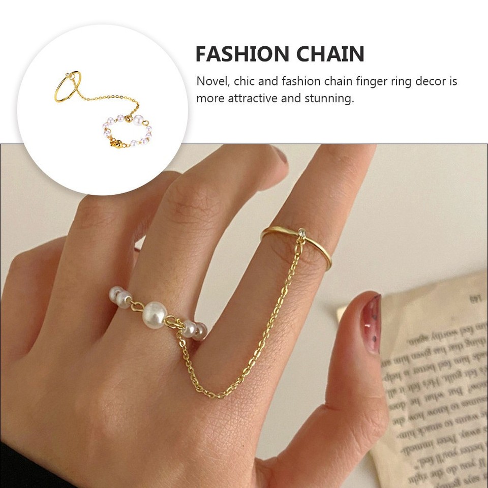 Hand Chain Retro One-piece Adjustable Finger Rings for Women | eBay ...