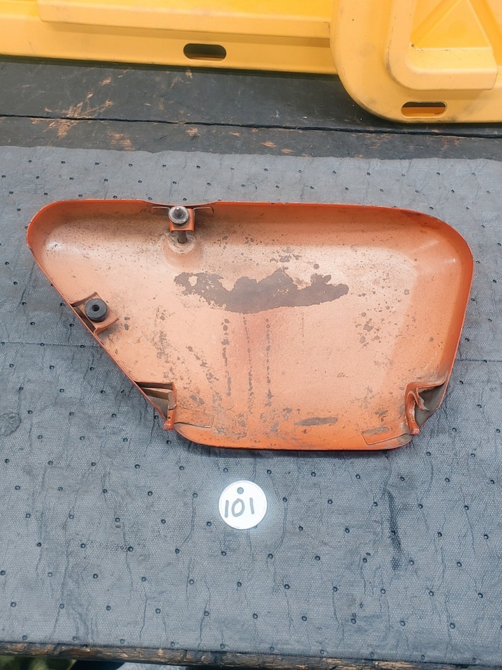 1970-71 YAMAHA HS1 HS1B LEFT SIDE COVER 1 CALIFORNIAN6ORANGE #241-21711 ...