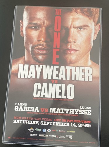 Floyd Mayweather VS Canelo Alvarez ORIGINAL FIGHT POSTER PRINT 11x17 IN ...