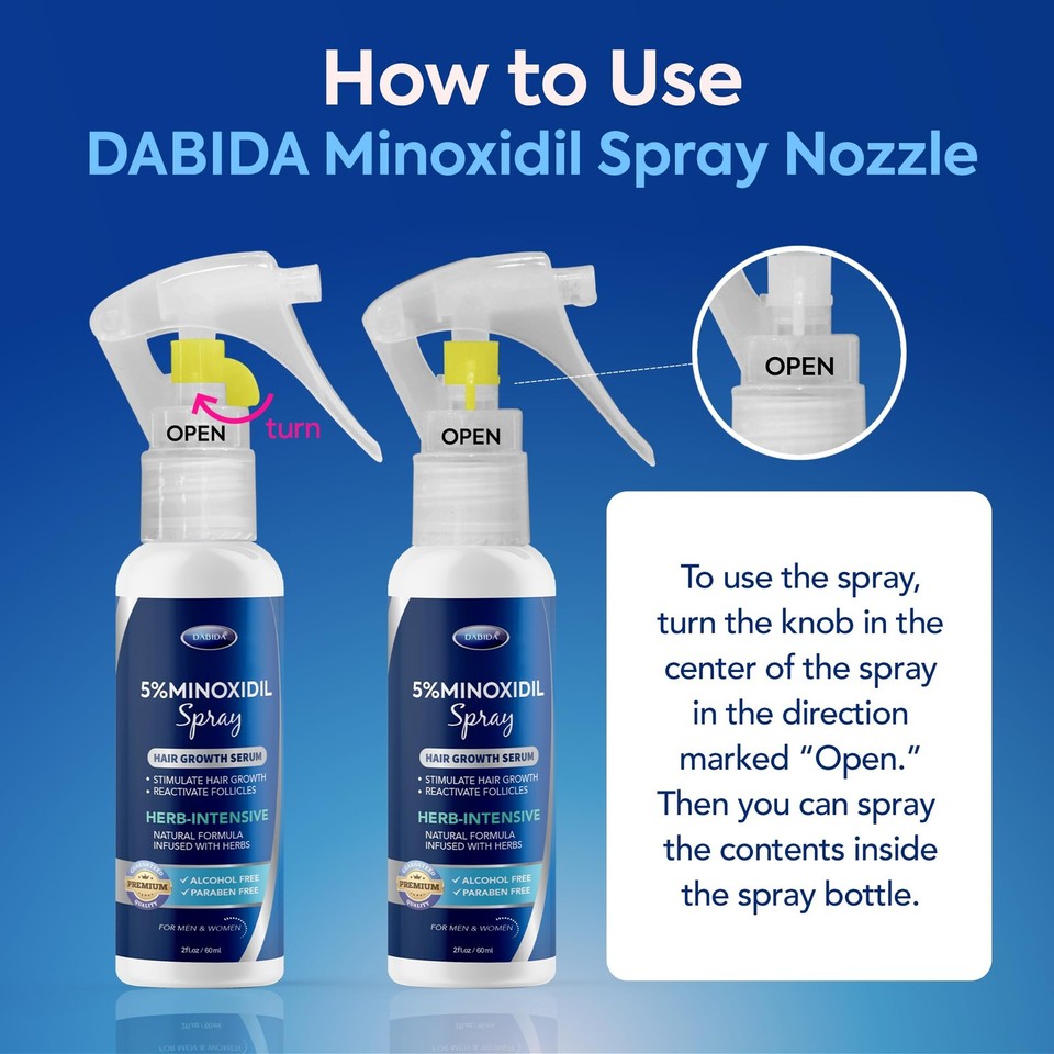 5% Minoxidil for Men, Minoxidil Spray, Minoxidil for Women Hair Growth ...
