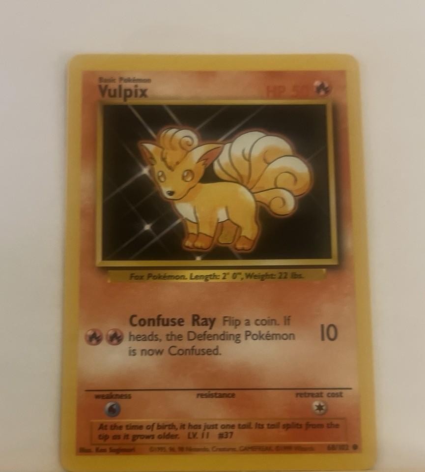 Pokemon Vulpix Evolution Set/ Holo Ninetales Great Condition Cards ...