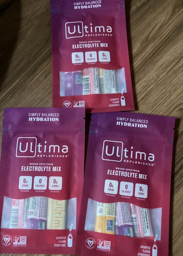 Ultima Replenisher Electrolyte Mix Packets - Lot of 3 Variety Packs Of ...