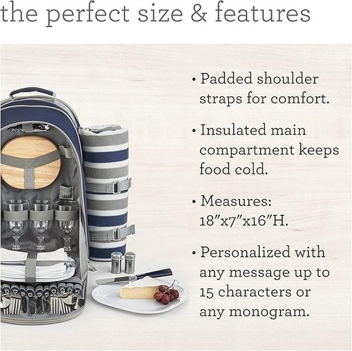 Red Envelope Personalized Picnic Backpack - Outdoor Gear Customize with ...