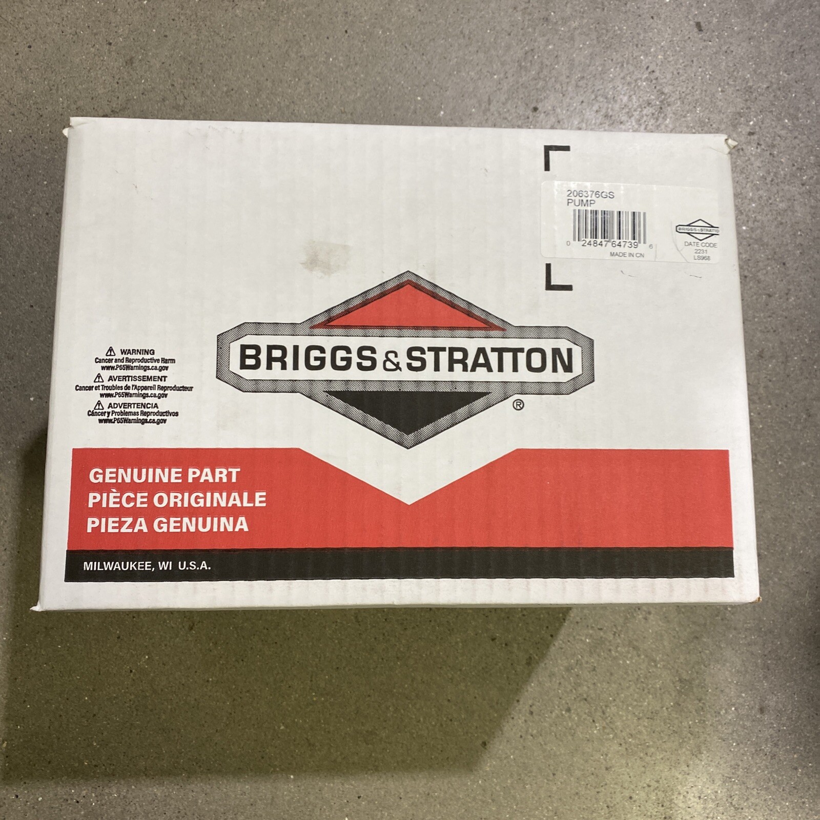 Briggs & Stratton 206376GS Assembly Pump for Pressure Washers for sale ...