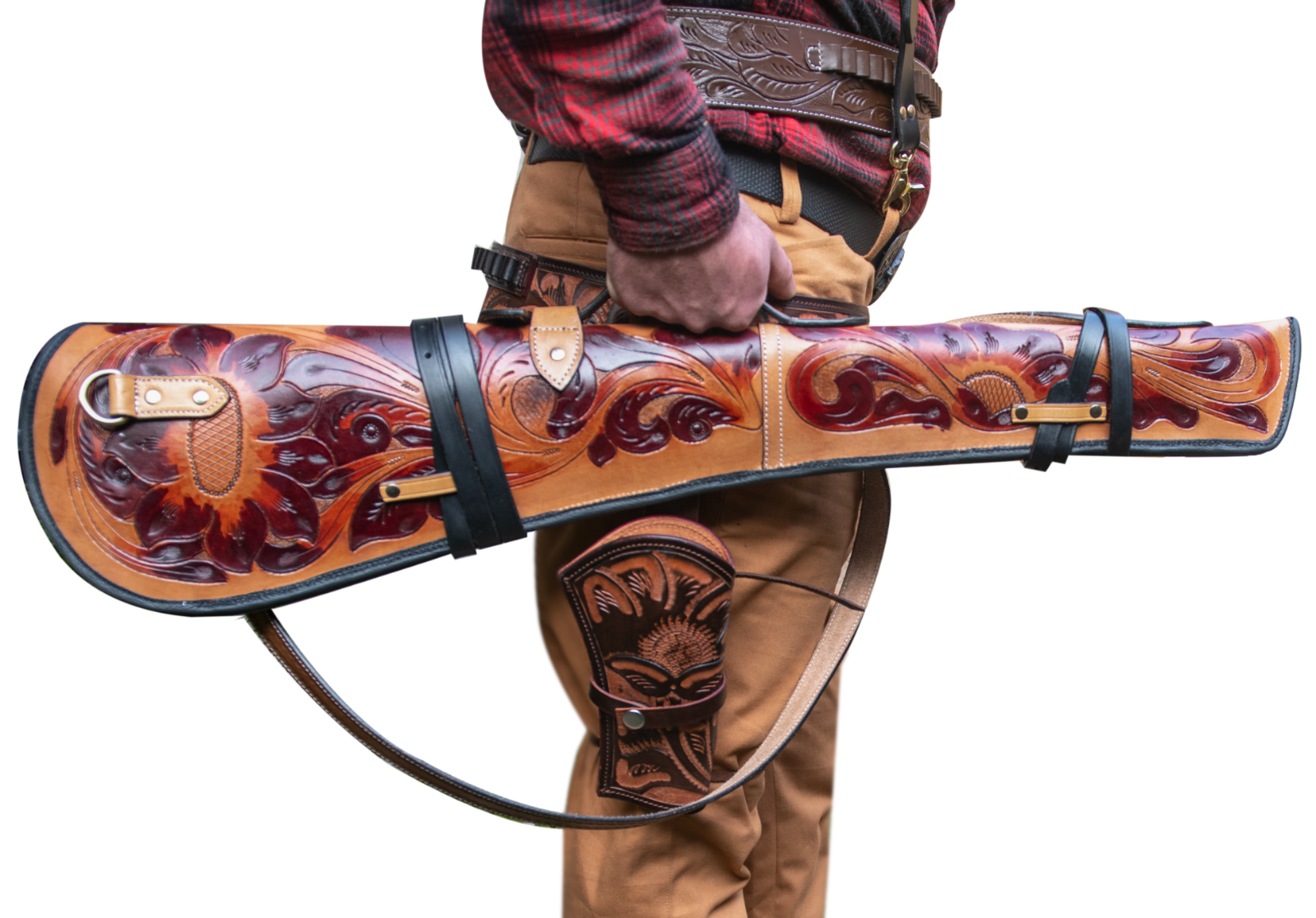 Leather scabbard for lever action rifle marlin 336 accessories, marlin ...