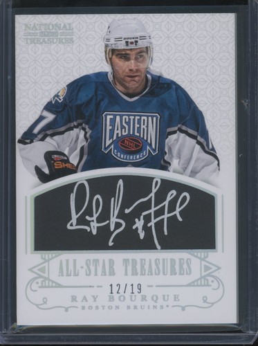 2013-14 National Treasures Ray Bourque All Star Treasures Auto /19 SP ...
