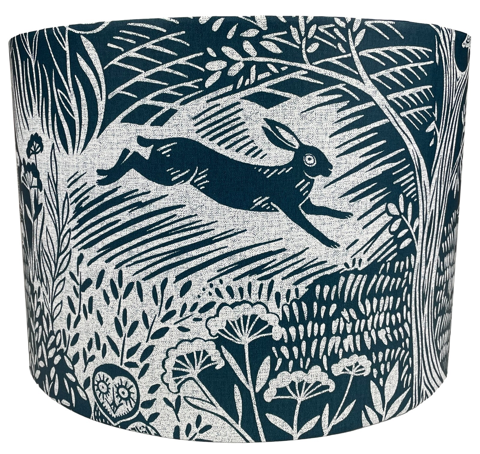 Navy Blue Stag Table Lamp Shade or Ceiling Light Shade Deer Hare ...