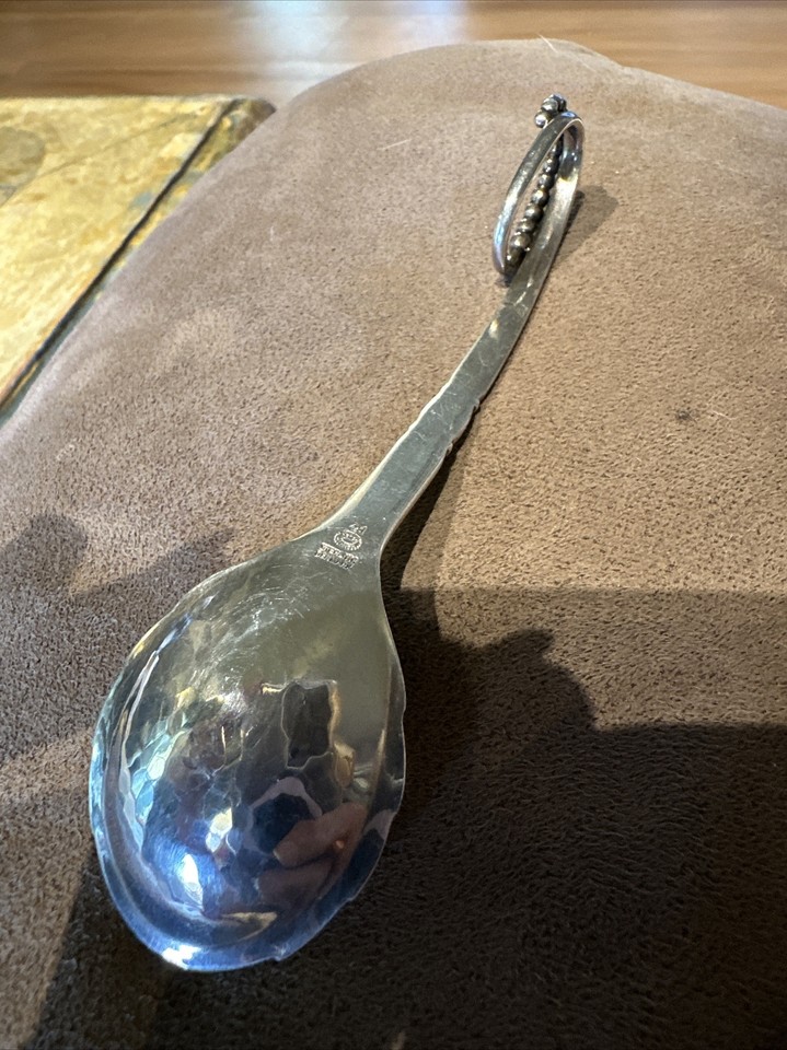Georg Jensen Ornamental 41 Solid Sterling Denmark Silver Berry Spoon ...