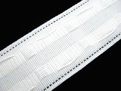 RUFFLETTE QUALITY 2" CURTAIN HEADER TAPE - BY ANY LENGTH BY THE METRE ...