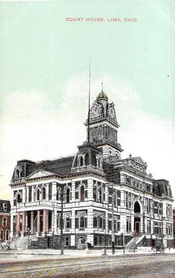 COURT HOUSE LIMA OHIO POSTCARD (c. 1910) | eBay