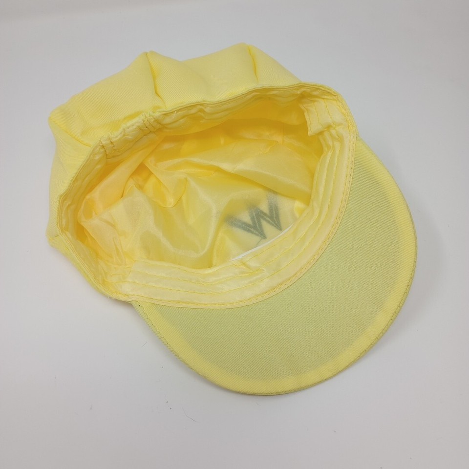 Super Mario Wario Youth Costume Character Yellow Hat Cap | eBay