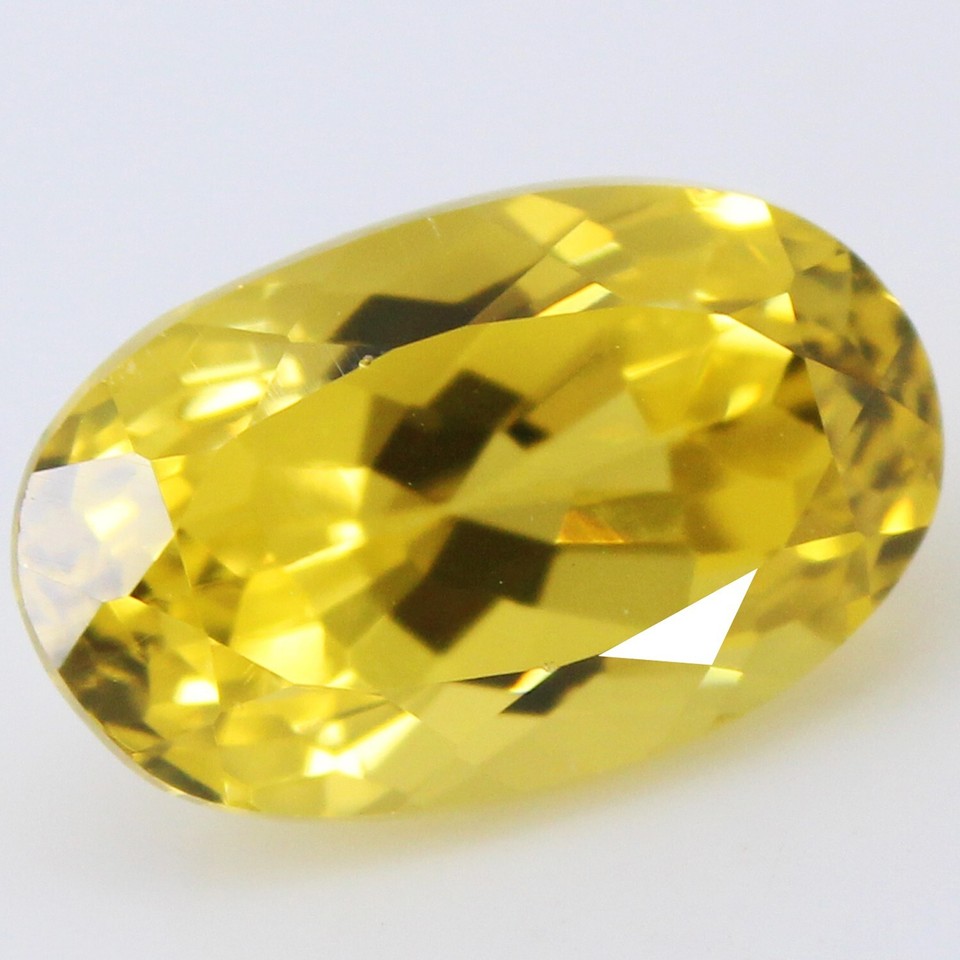 Natural 7.60 Ct Certified Tanzania Yellow Tanzanite 14x9 MM Oval ...