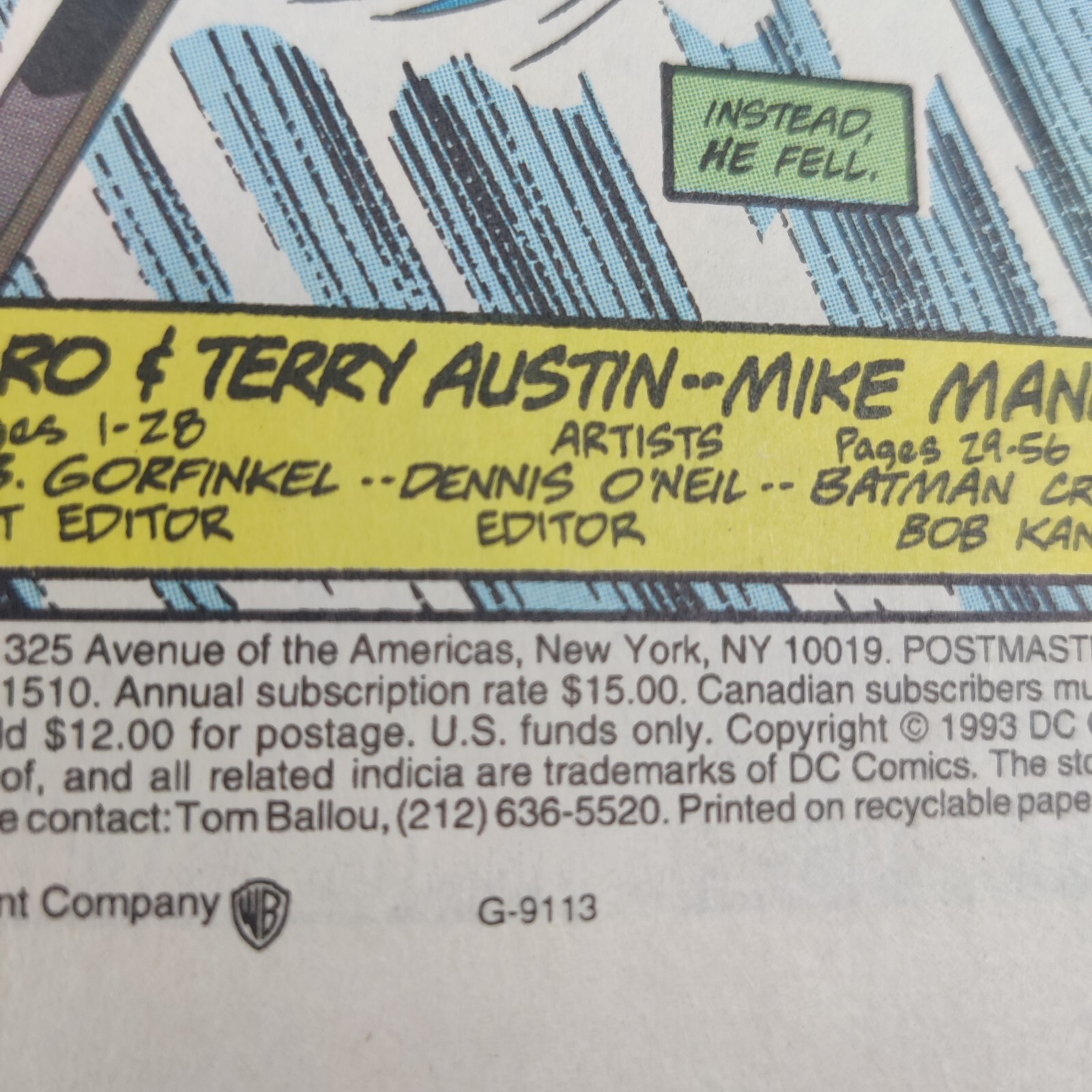 DC Comics Batman Knightfall 19 Issue #500 Foil Cover Signed Dennis O ...