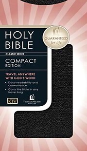 KJV Nelson Classic Compact Bible---bonded leather, black with snap flap ...