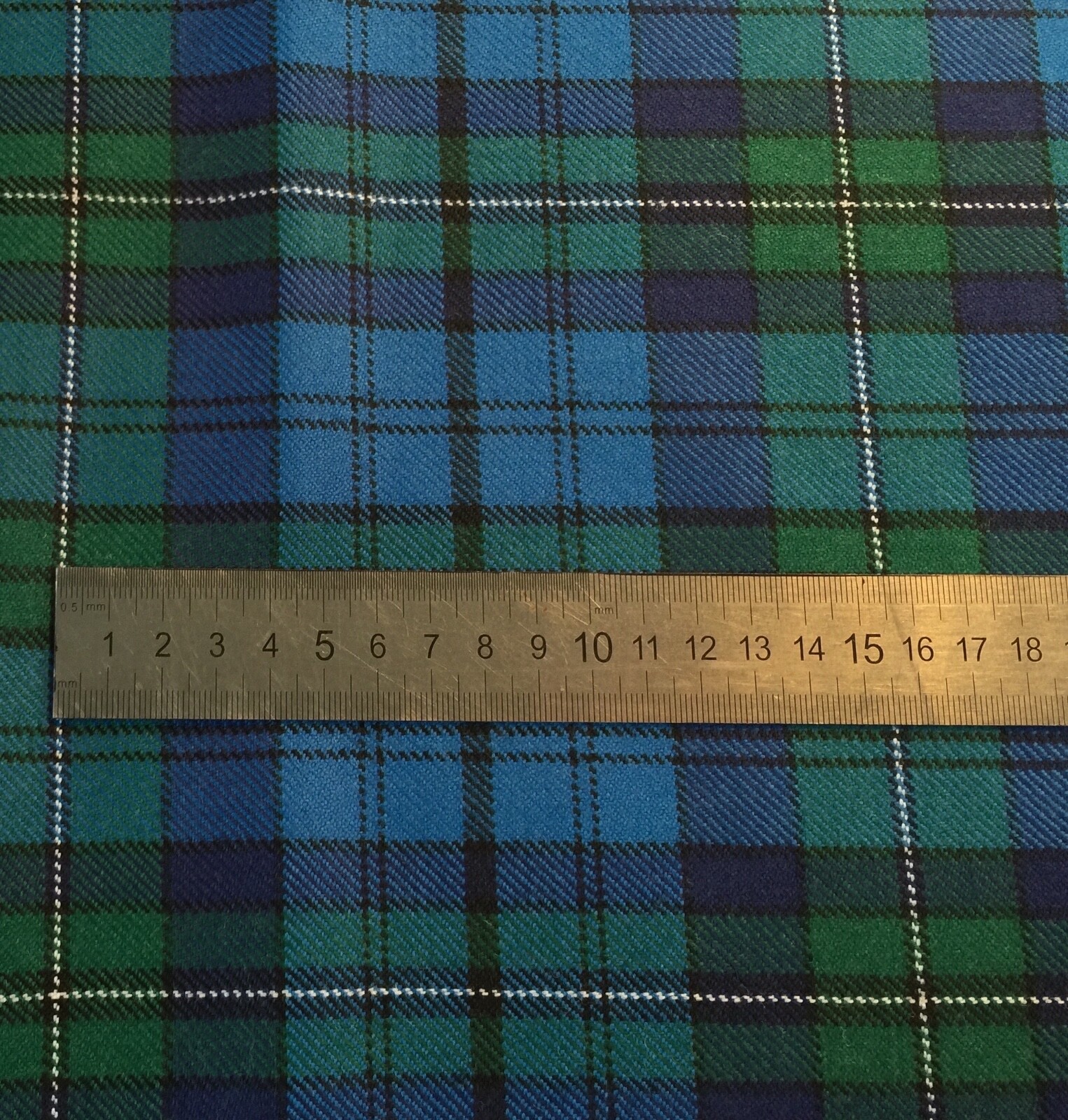 WELSH TARTAN 100% WOOL - SOLD PER METRE - SELECT FROM MANY CLANS ...