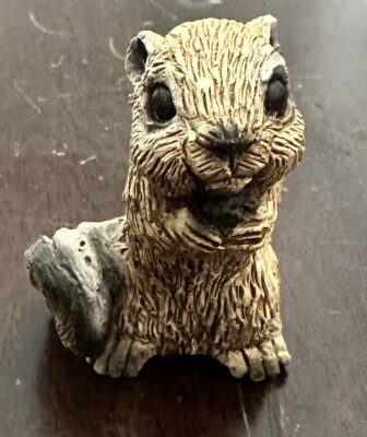Adorable 2" Tall Vintage 1988 Stone Critters Squirrel Figurine | eBay