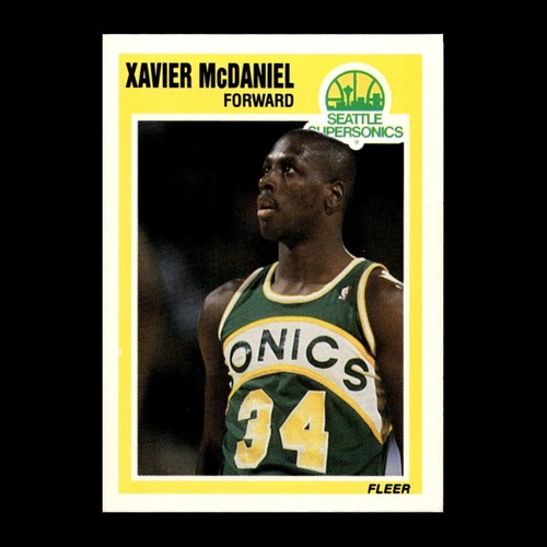Xavier McDaniel 1989-90 Fleer Seattle SuperSonics #148 R328P 76 | eBay