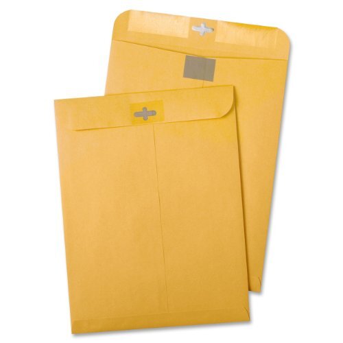 100 Pcs CLASP ENVELOPES 6x9 28lb Kraft Shipping Mailing Gummed Business ...