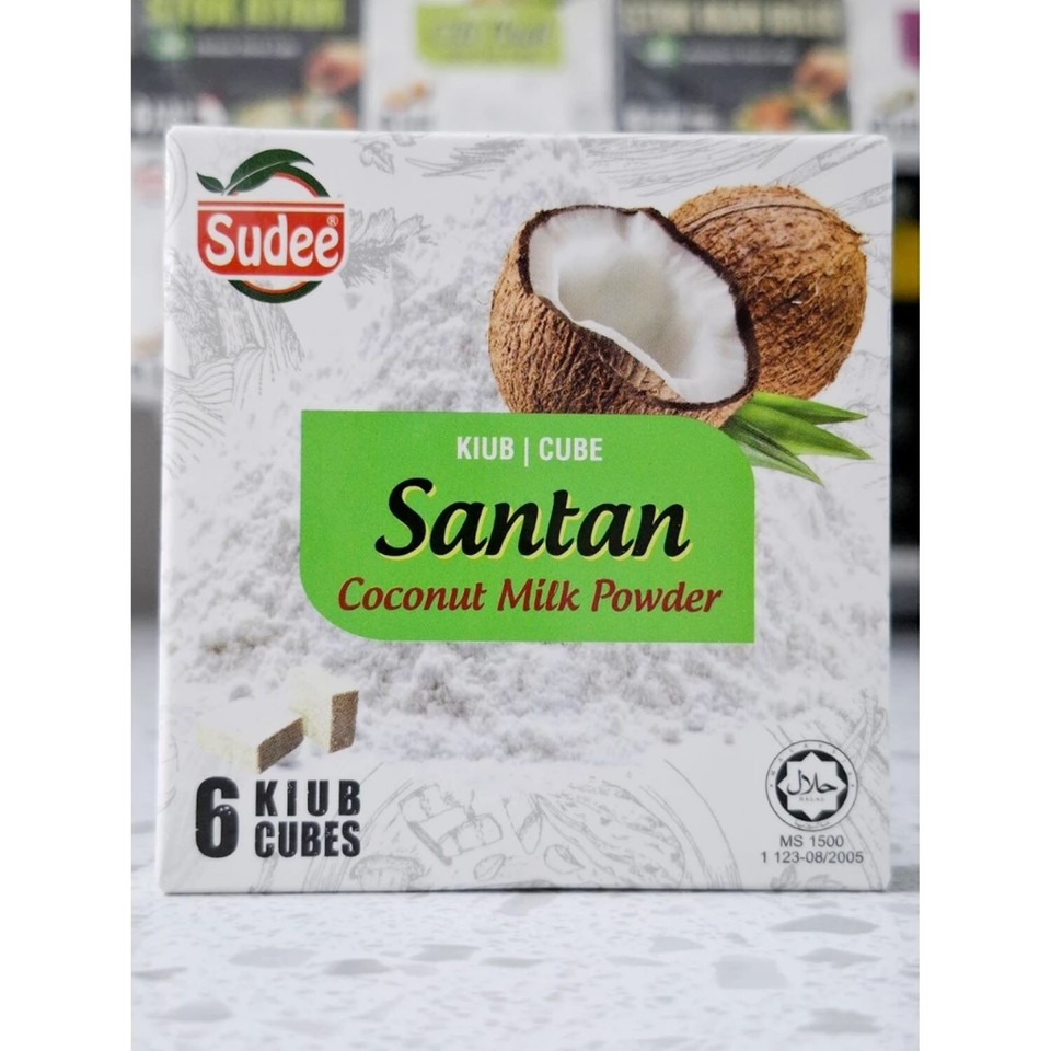 2 X SUDEE Coconut Milk Cube 48g ( 6 Cubes/Box) 100% Malaysia Original ...