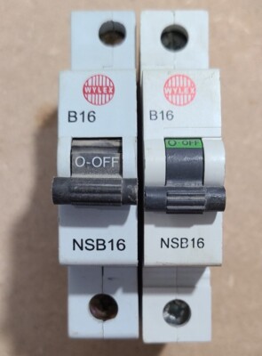 Wylex MCB B16 NSB16 16amps BSEN60898 6K | eBay UK