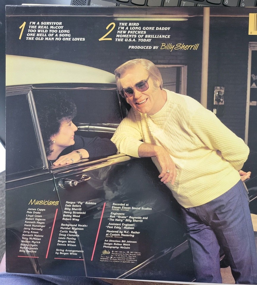 GEORGE JONES "TOO WILD TOO LONG" EPIC Records VINYL LP 1987 | eBay