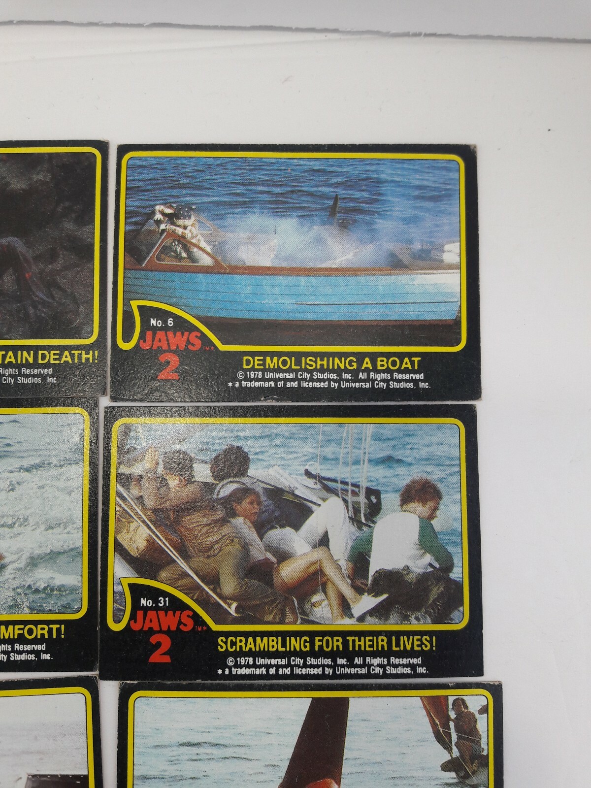 1978 Topps JAWS 2 Trading Card Lot 12 cards | eBay