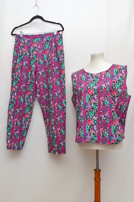 Vintage Azidor womens pants set stranger things L 80s | eBay