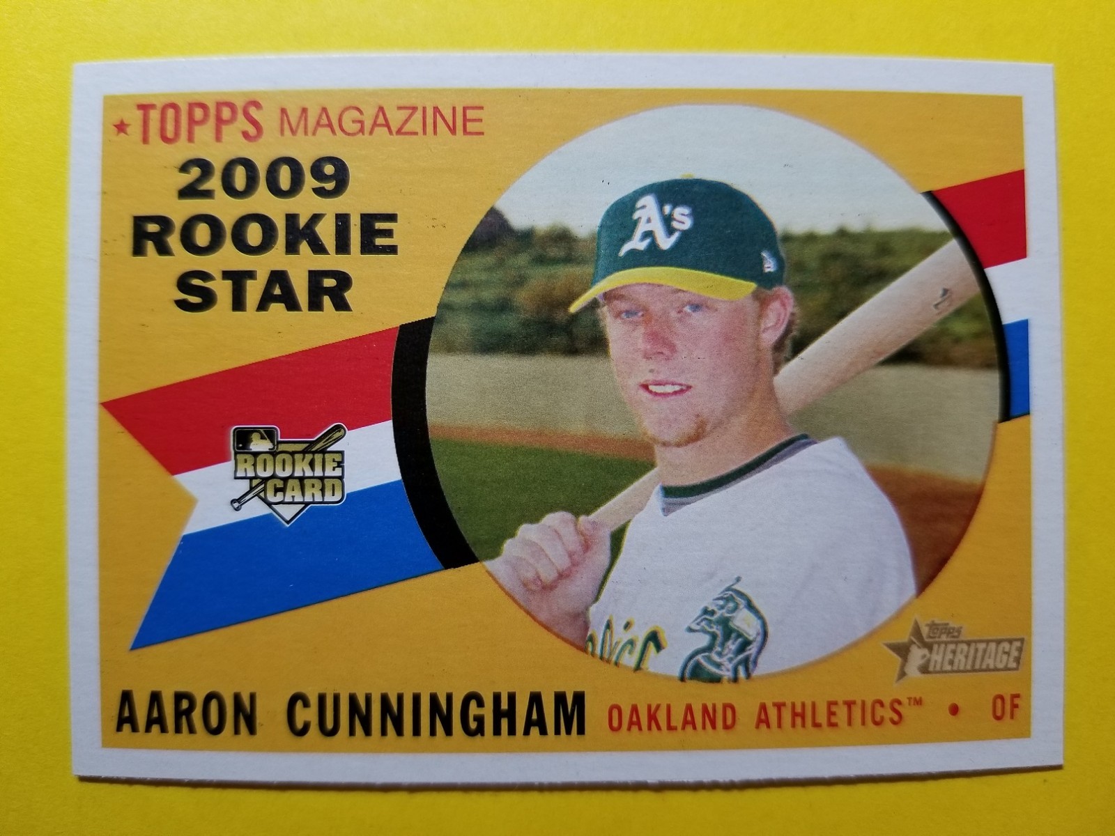 AARON CUNNINGHAM - RC ROOKIE #147 OAKLAND ATHLETICS - 2009 TOPPS ...