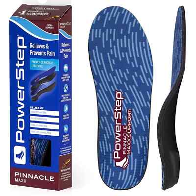 Powerstep Pinnacle Maxx Orthotics Size: A - M4-4.5 / W6-6.5 | eBay