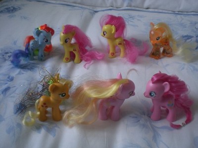 My Little Pony MLP G4 x7 Rainbow Dash Pursey Pink Applejack Pinkie Pie ...