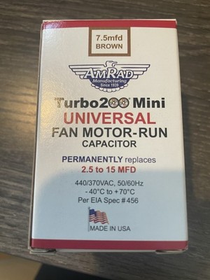 AmRad Turbo 200 Mini Universal Fan Motor Run Capacitor | eBay