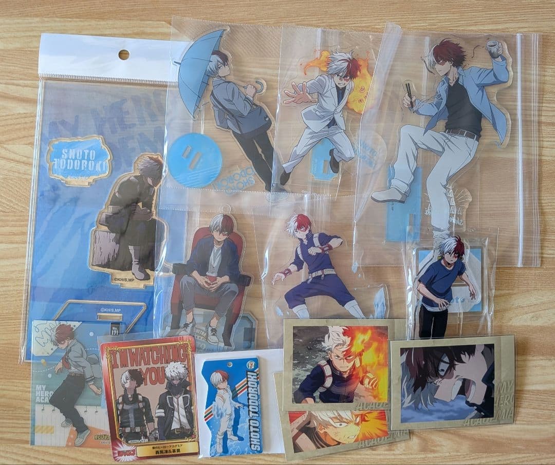 Shoto Todoroki Acrylic Stand Set New Unopened 2 Pieces My Hero Academia ...