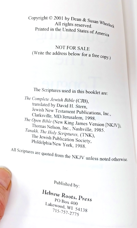 Guarding the Tongue Hebraic roots of the Christian faith Dean and Susan ...