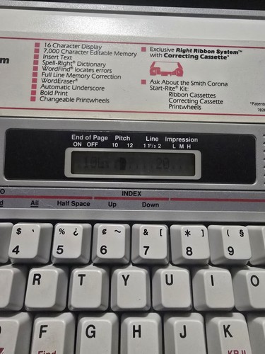 Smith Corona Electric Memory Typewriter Spell-Right Dictionary 435 ...